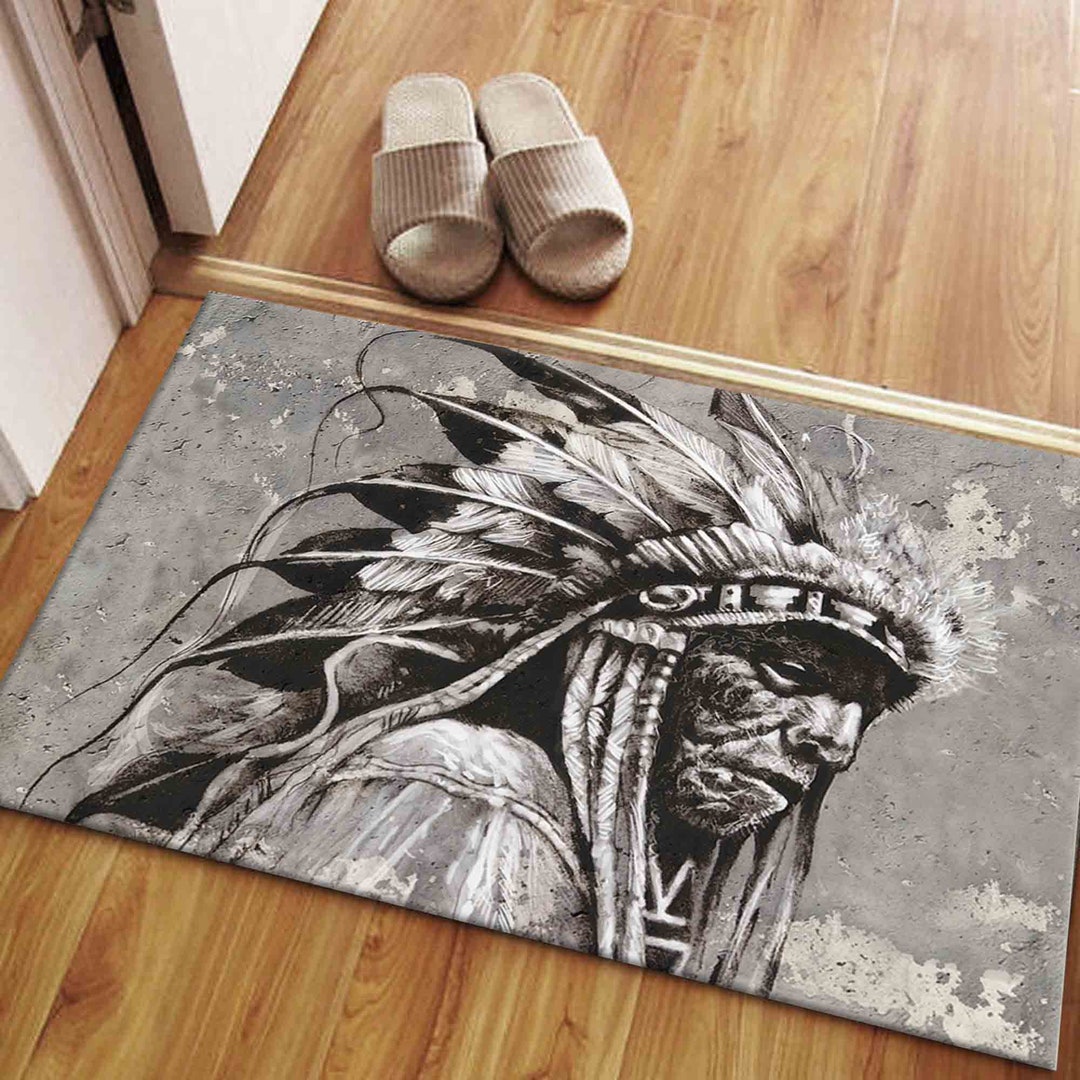 American Indian Chief Rugs, Native American Rugs, Old Chief Rug, Modern ...