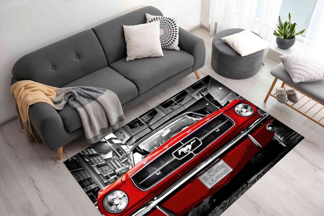 Ford Mustang Shelby Rug Mustang Rugs Shelby Rugs Garage - Etsy