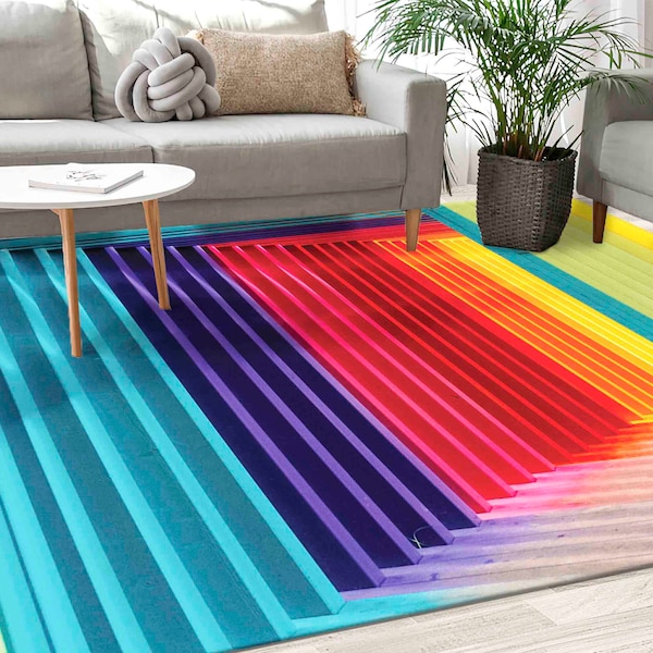 Colorful Rug - Etsy
