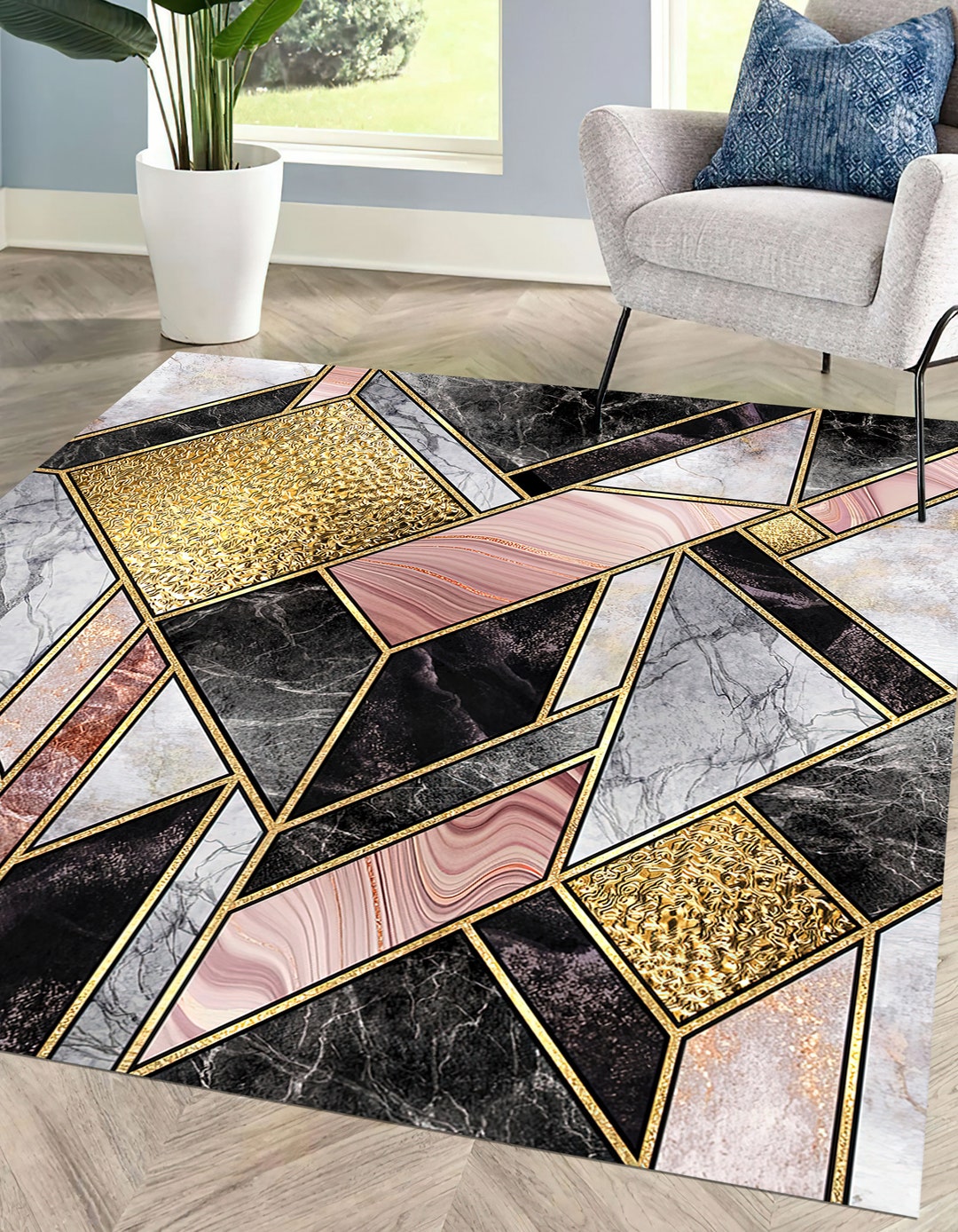 Front Door Rug, Small Rug, Office Decor Rug, Personalized Gifts, Pink ...