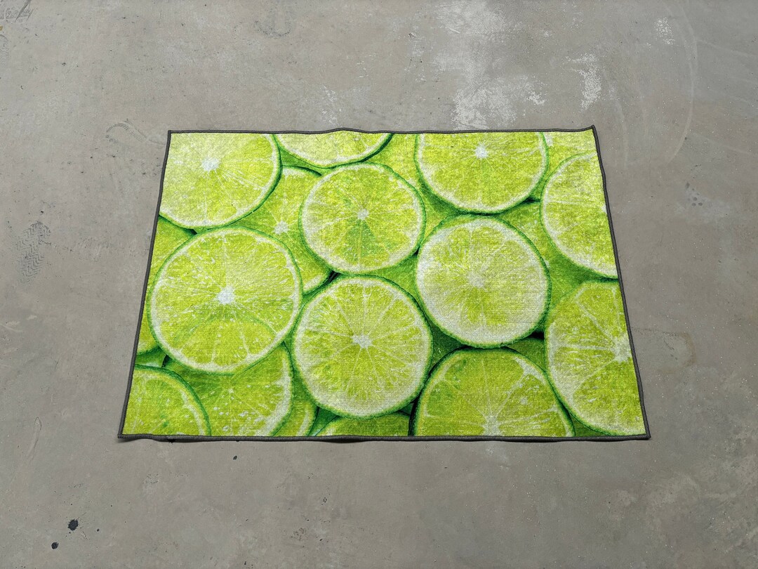 Lemon Rugs, Summer Rug, Kitchen Rug, Modern Rug, Bathroom Rug, Accent ...