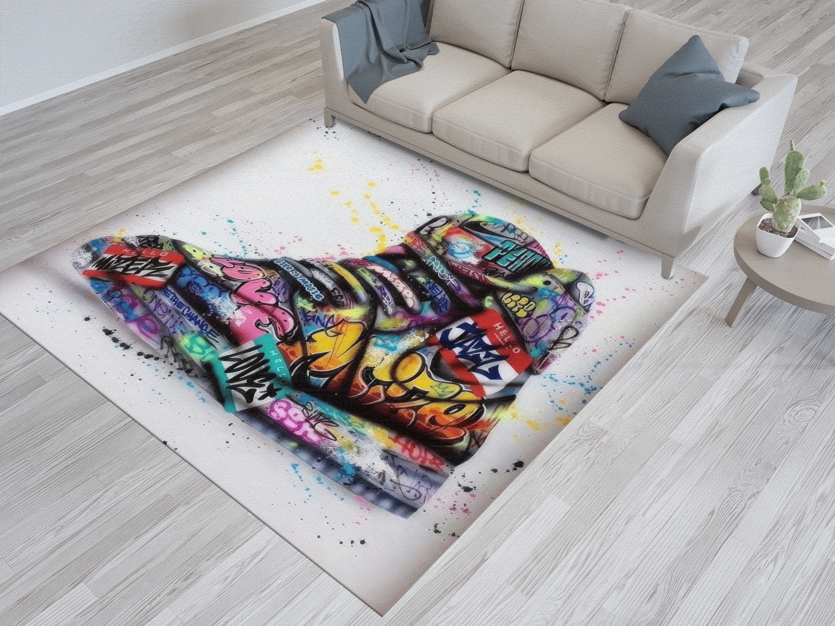 Sneakers Graffiti Rugs, Sneakers Rugs, Abstract Rugs, Graffiti Rugs ...
