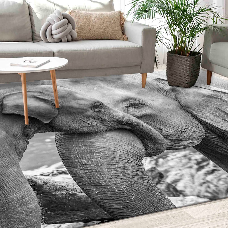 Elephant Rug - Etsy