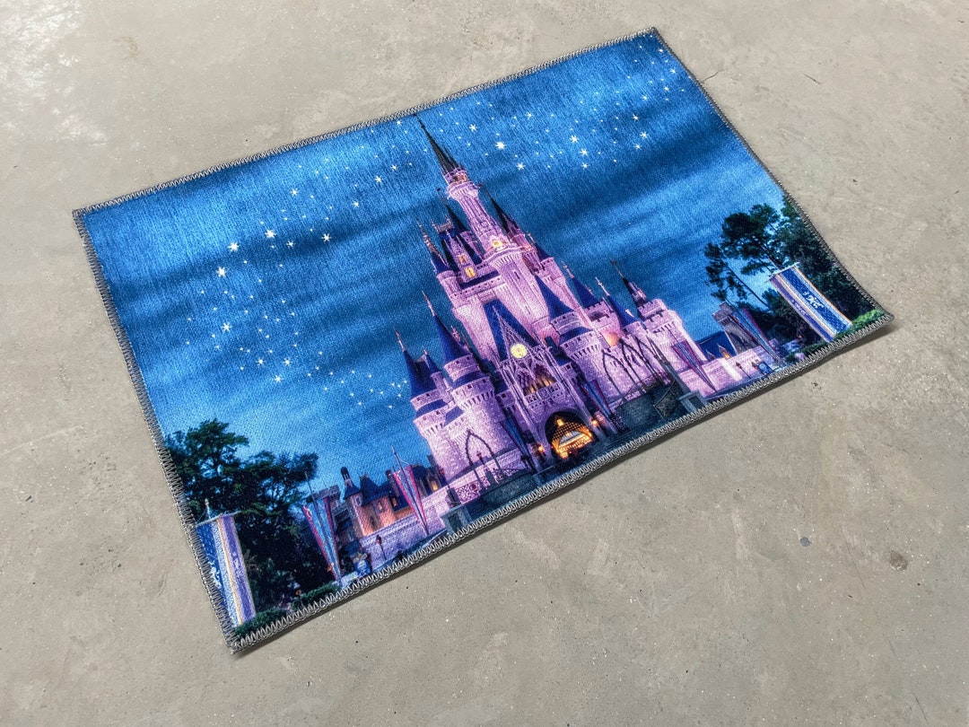 Classic Rug, Bath Rug, Luxury Rug, Non-slip Carpet, Cinderella Castle ...