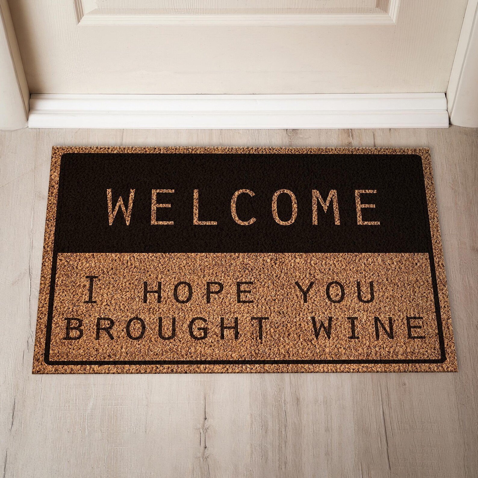 Welcome Rugs, Welcome Doormat Rug, I Hope You Brought Wine Rug, Printed ...