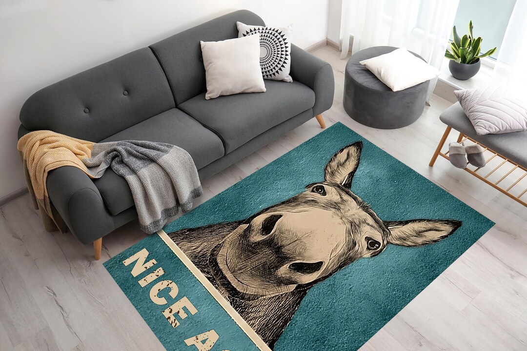 Funny Donkey Rugs, Bathroom Rug, Toilet Rugs, Animal Rug, Customs Rug ...