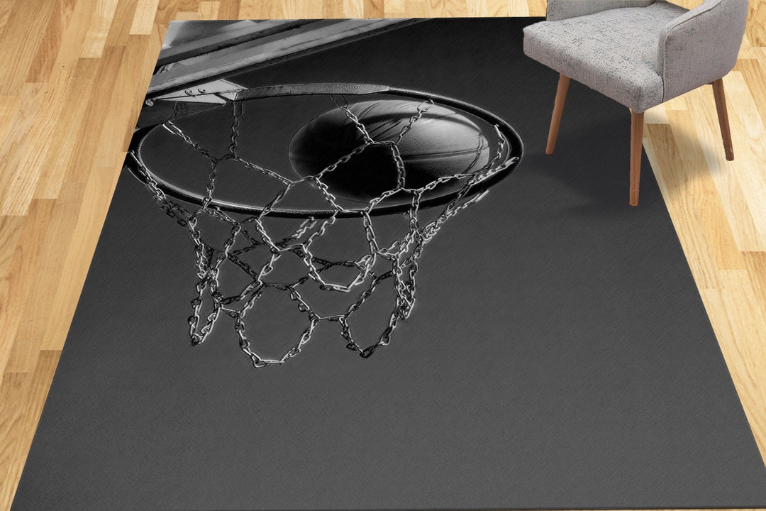 Round Rug, Small Rug, Saloon Rug, Anti-slip Carpet, Basketball Hoop ...