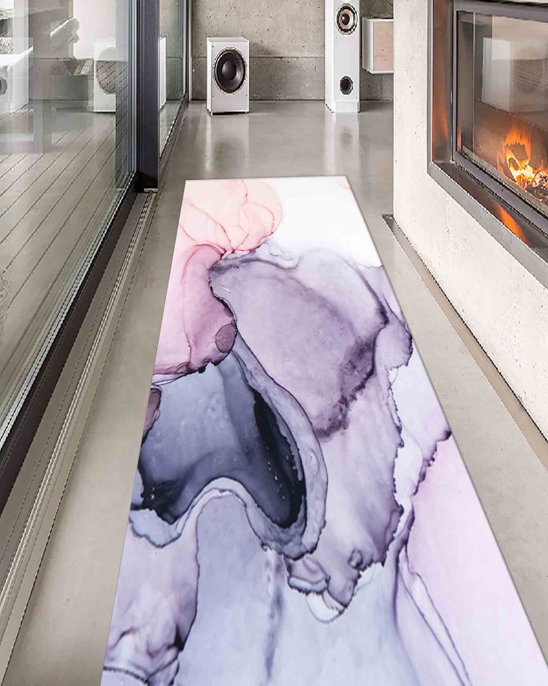 Customs Rug, 3D Printed Rug, Classic Rug, Anti-slip Carpet, Purple ...