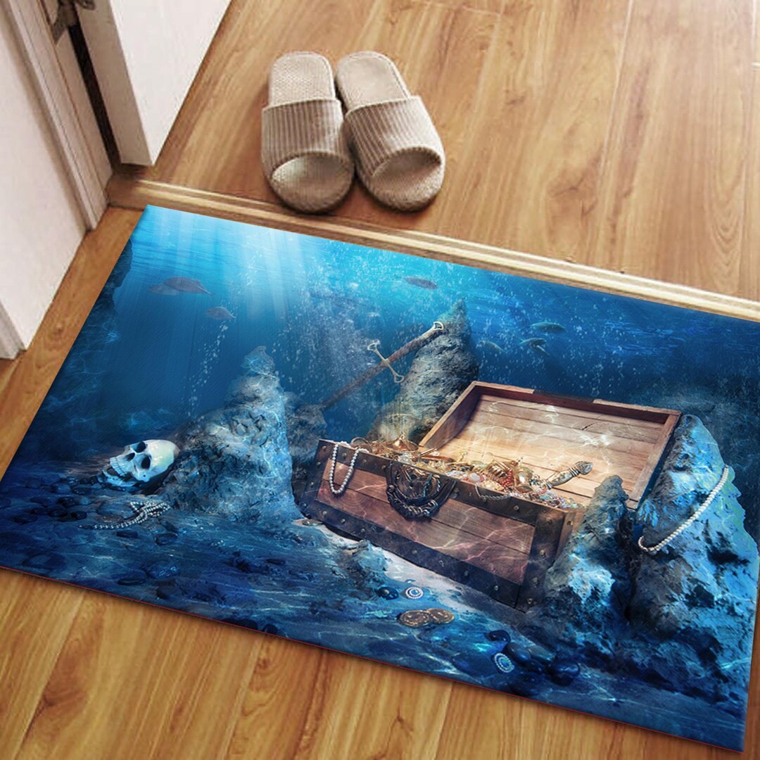 Treasure Chest Rugs, Pirates Rug, Kids Room Rugs, View Rugs, Gift for ...
