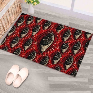 Horror Scare Eye Rug, Gothic Rugs, Fantastic Rug, Modern Rug, Outdoor ...