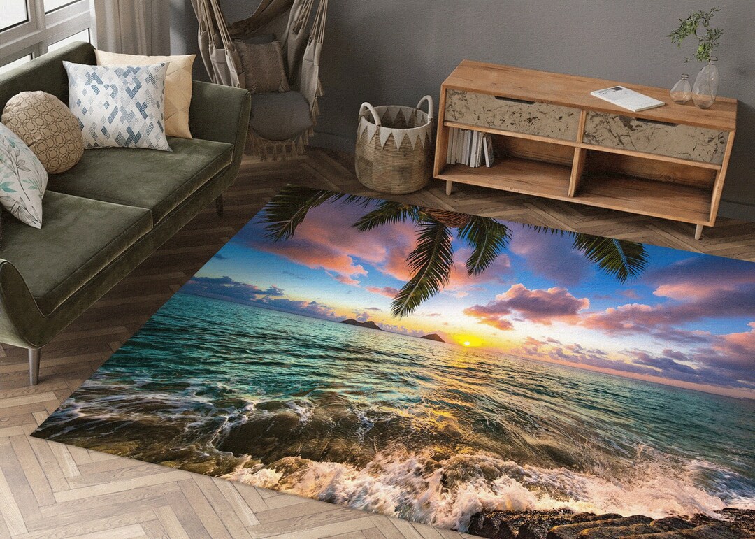 Kailua Sunrise Rugs, Tropical Rugs, Sea Landscape Rugs, View Rugs ...