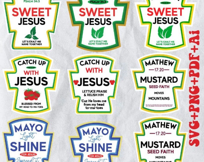 Condiment SVG, Condiment With Jesus Svg, Condiment SVG Bundle,catch up ...