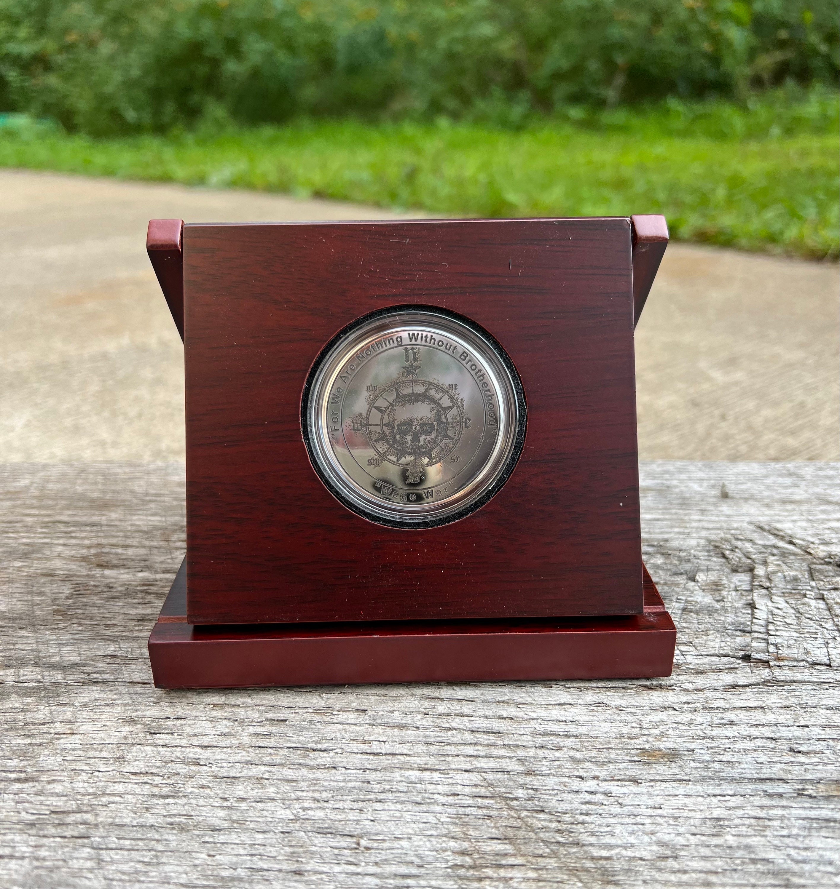 Single Challenge Coin Wood Display Case for 2 Coin - Etsy Australia