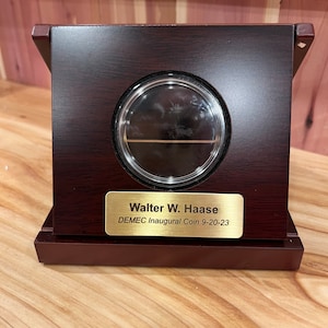 Single Challenge Coin Wood Display Case for 2" Coin - Etsy