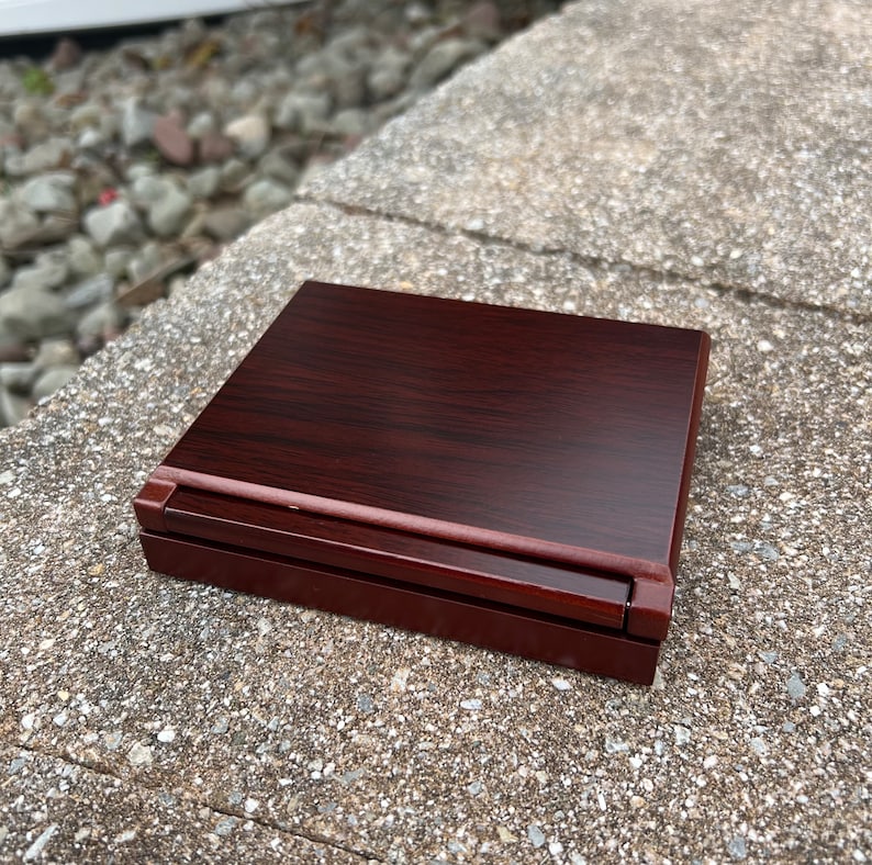 Single Challenge Coin Wood Display Case for 2" Coin - Etsy