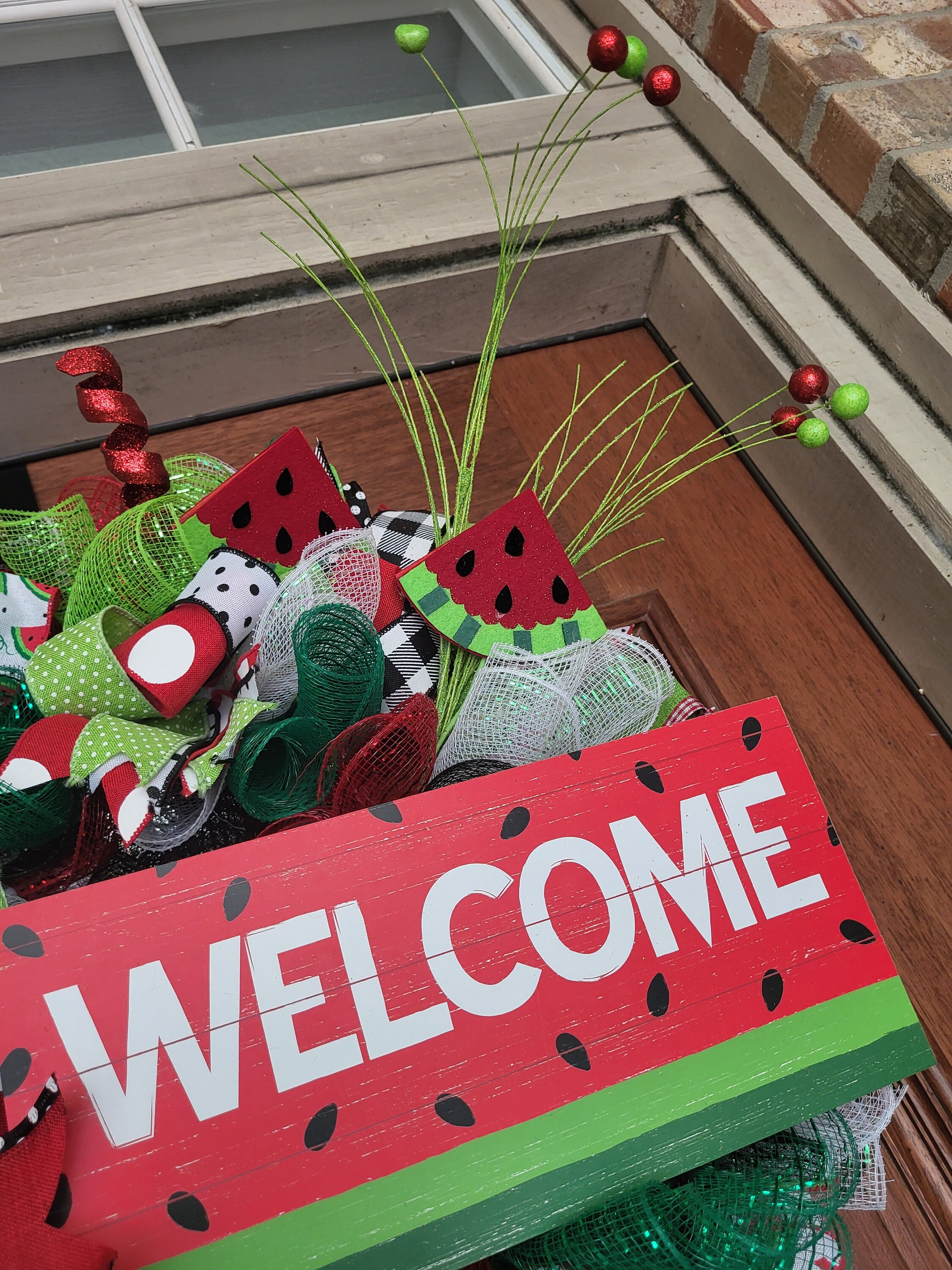 Watermelon Wreath, Summer Wreath, Spring Wreath, Summer Fun Wreath ...