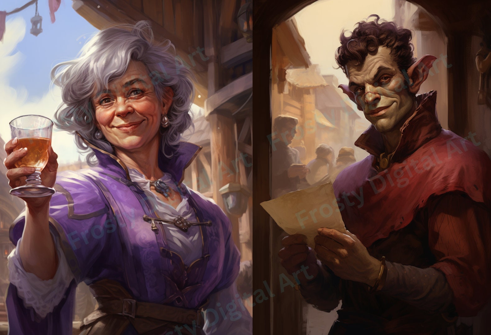 Side Quest NPC Characters DND RPG Human Elf Tabaxi - Etsy