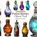 Witch Potion Bottles Clipart PNG, Dnd Potion Bottle Clip Art, Witchy ...