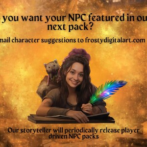 Tavern Female Npcs Illustrations Green Skin/white Hair, Original Design ...
