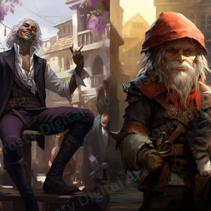 Side Quest NPC Characters DND RPG, Human, Elf, Tabaxi, Kemonomimi ...
