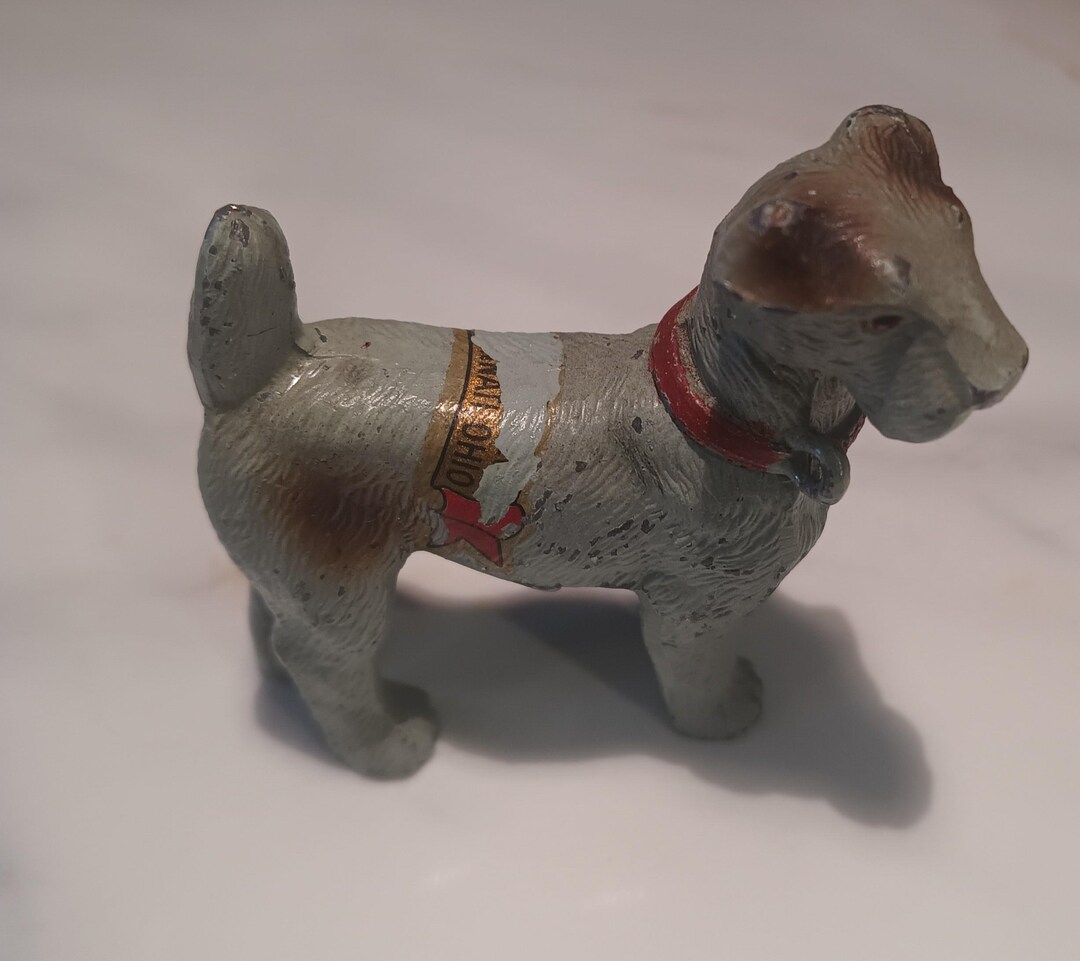 Antique Cast Metal Schnauzer Paper Weight Possibly Hubley - Etsy