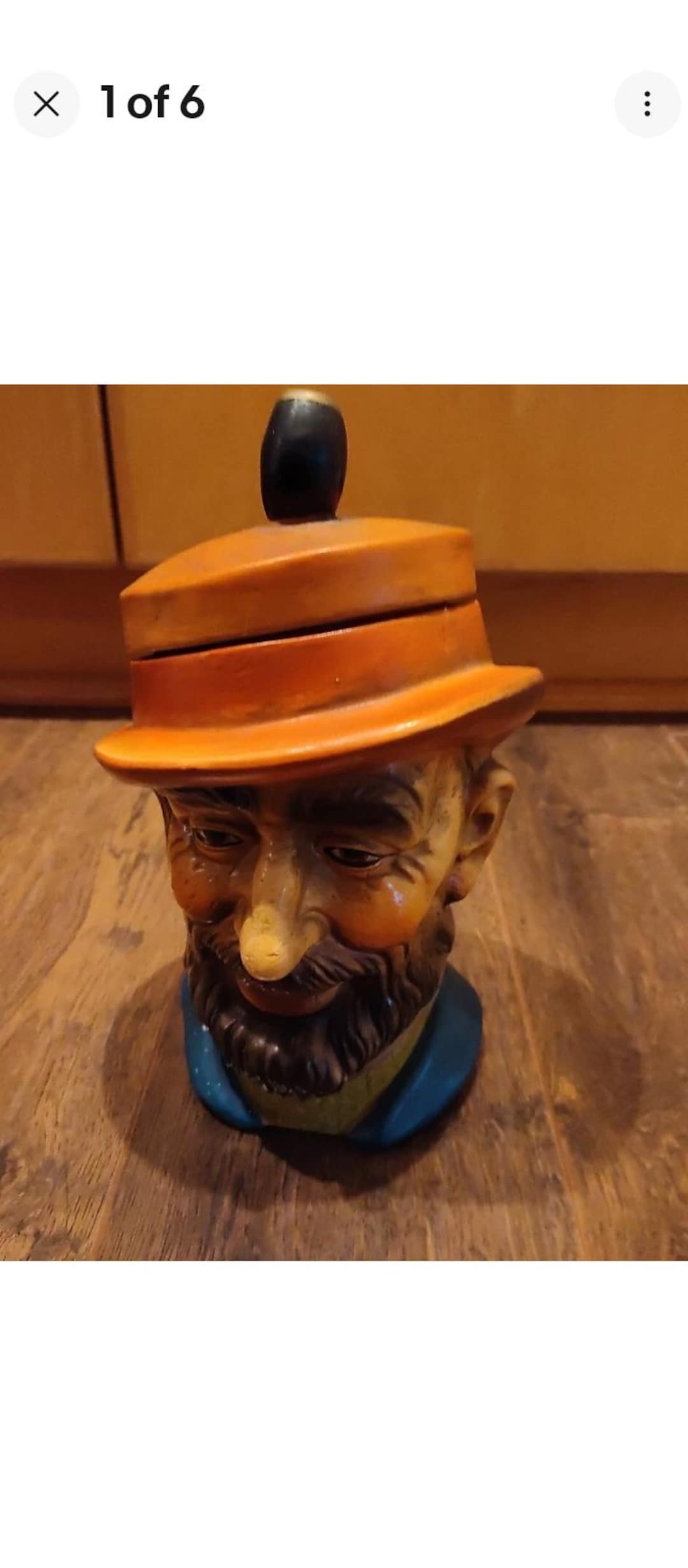 Vintage Ceramic Toby Pipe Tobbaco Holder Made in Japan RARE - Etsy