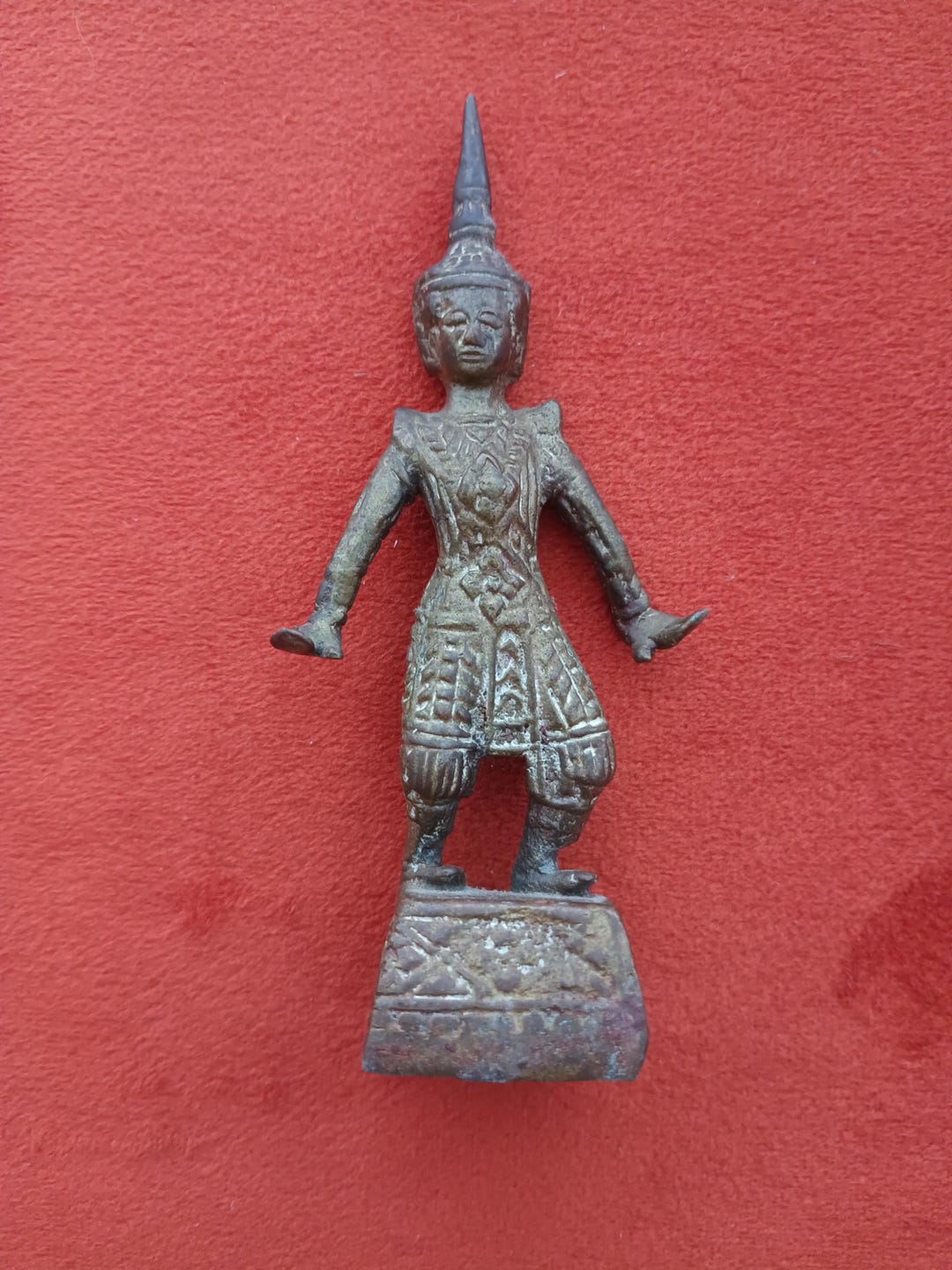 Vintage Brass Siam Thai Temple Dancer Male Small Figurine Statue Asian4 ...