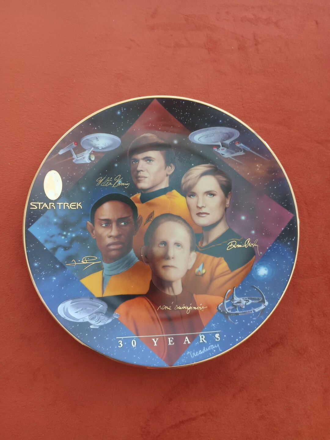 Hamilton Collection Star Trek "30 Years" Collector Plate 97 - Starfleet ...