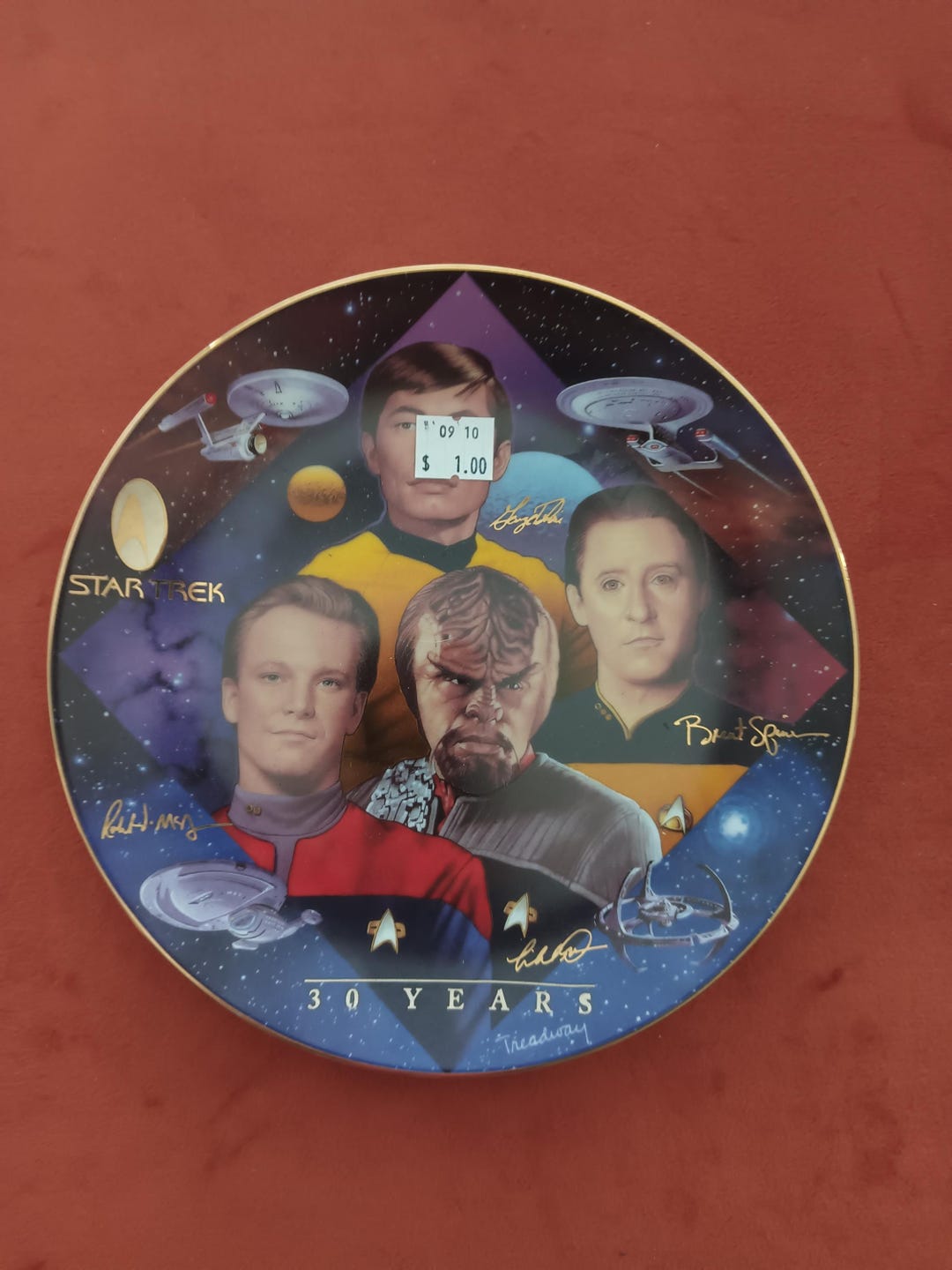 Hamilton Collection Star Trek "30 Years" Collector Plate 97 - Starfleet ...
