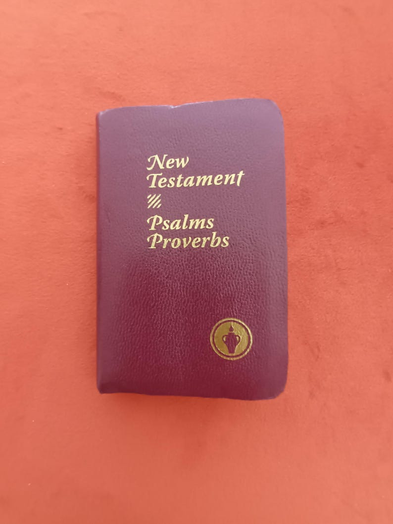 New Testament Psalms Proverbs Pocket Size Maroon Color Gideons - Etsy