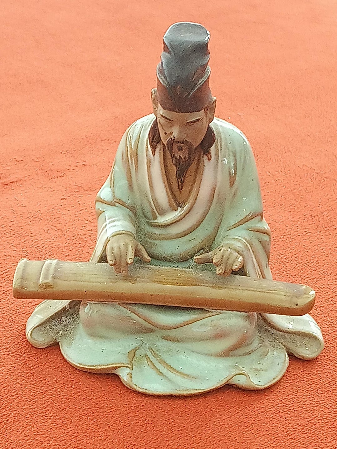 Shiwan Mudman Figurine Yu Boya Ceramic Statue Famous Chinese Musician ...