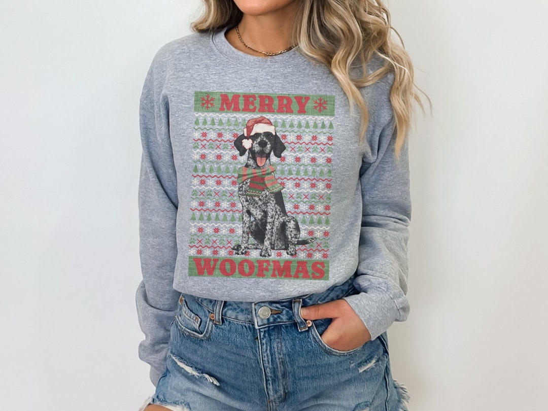 German Shorthaired Pointer Ugly Christmas Sweater, Funny Sweatshirt ...