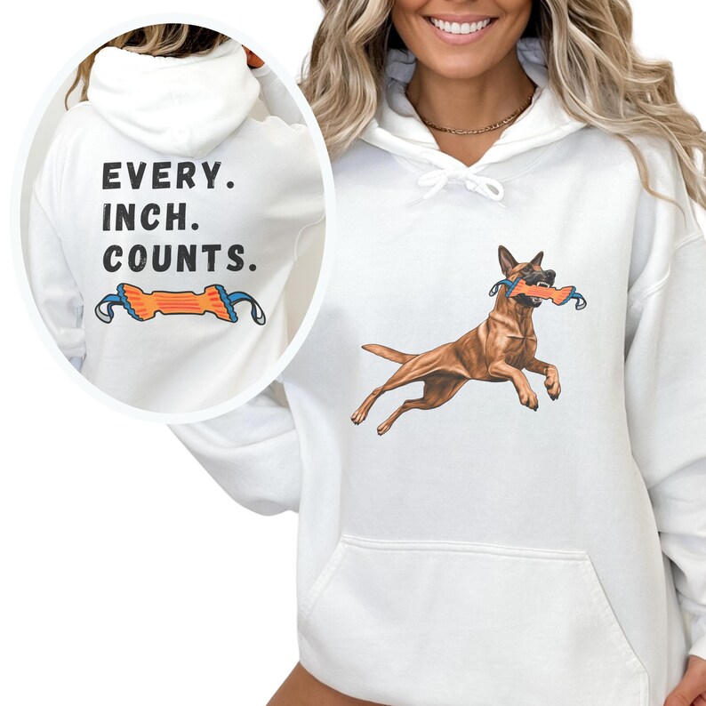 Belgian Malinois Dock Diving Distance Jump Hoodie, Maligator Every Inch ...