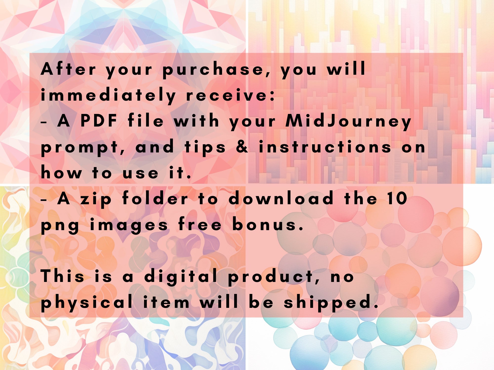 Ready to Use Midjourney Prompt V5.1, Reverse Coloring Book Abstract ...