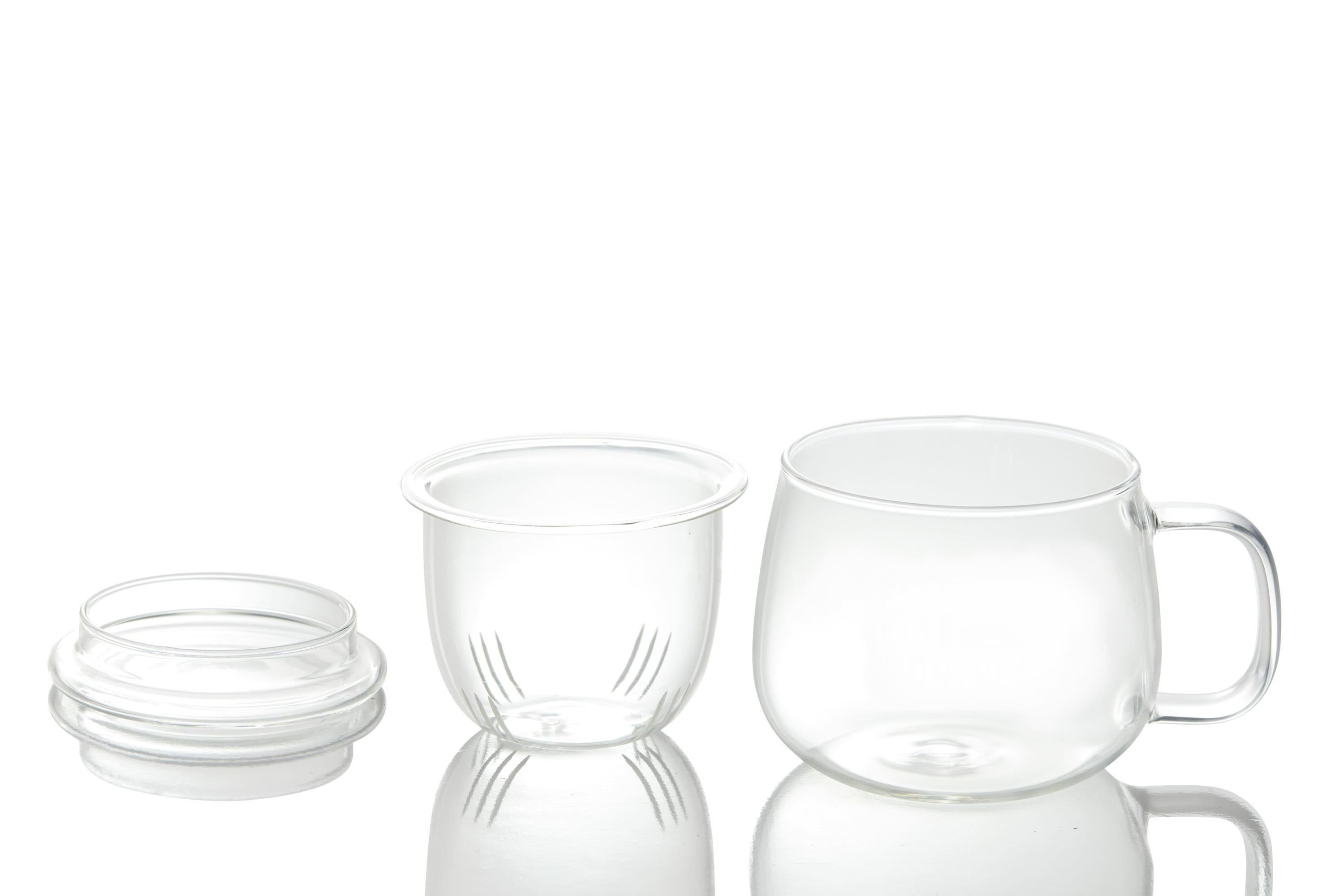 Single Serve Tea Infuser Cup, 12 Oz Borosilicate Glass Teacup With ...