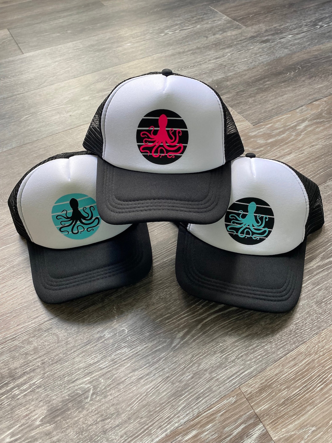 OCTOPUS HAT- Trucker Hat, Summer Hat, Beach Hat, Gift - Etsy