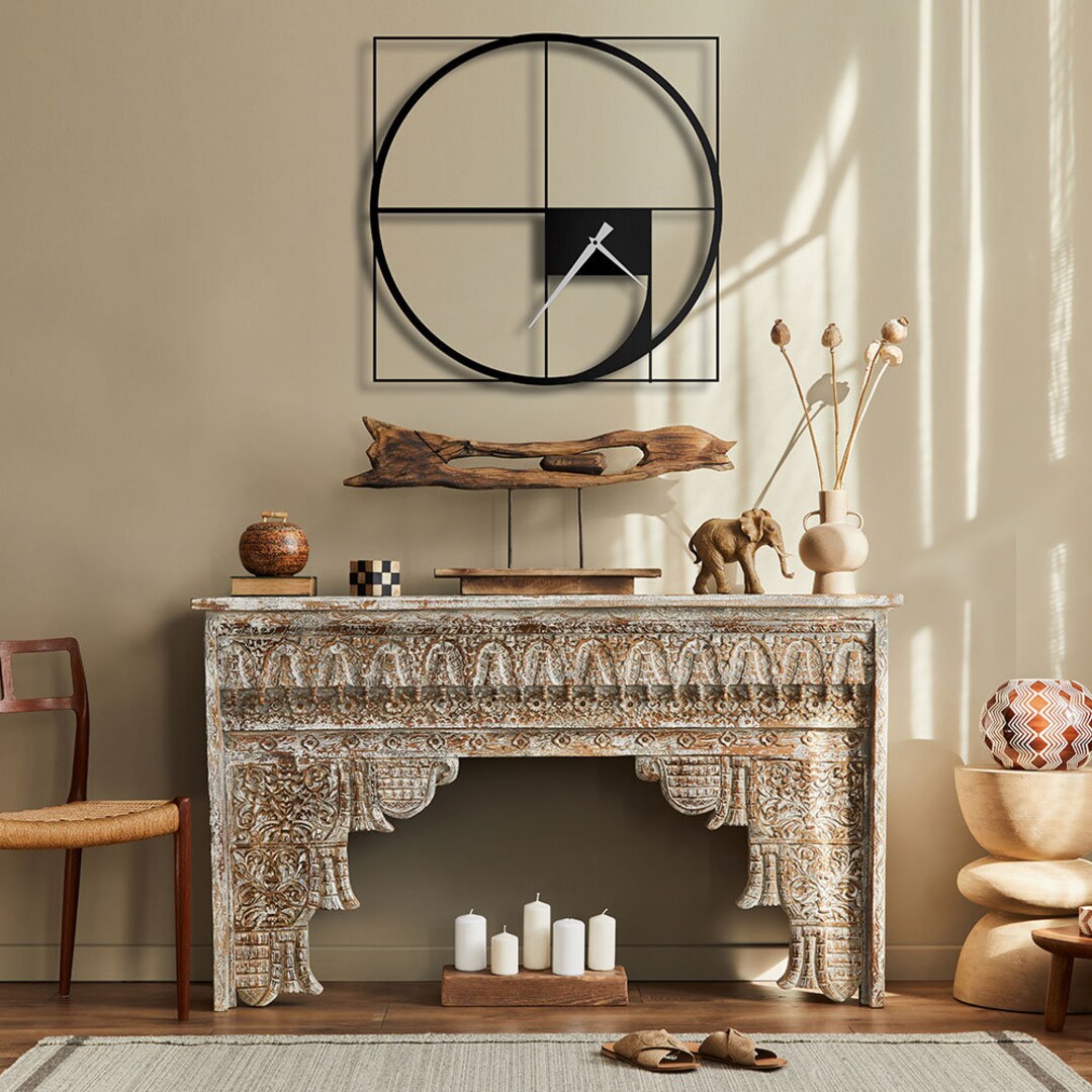 Golden Ratio Metal Wall Clock - Etsy