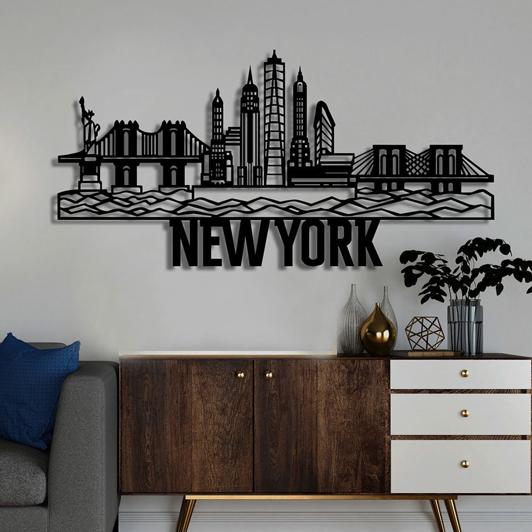 New York City Metal Wall Art - Etsy