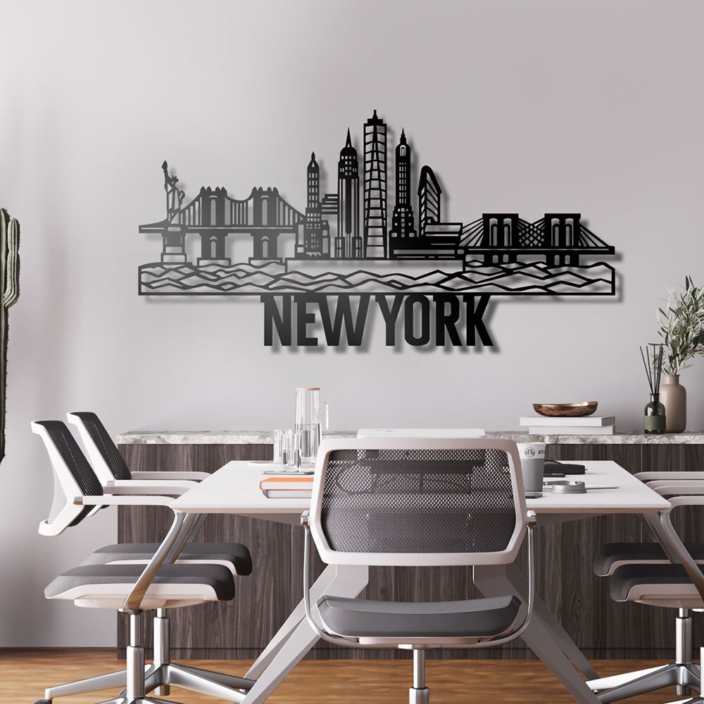 New York City Metal Wall Art - Etsy