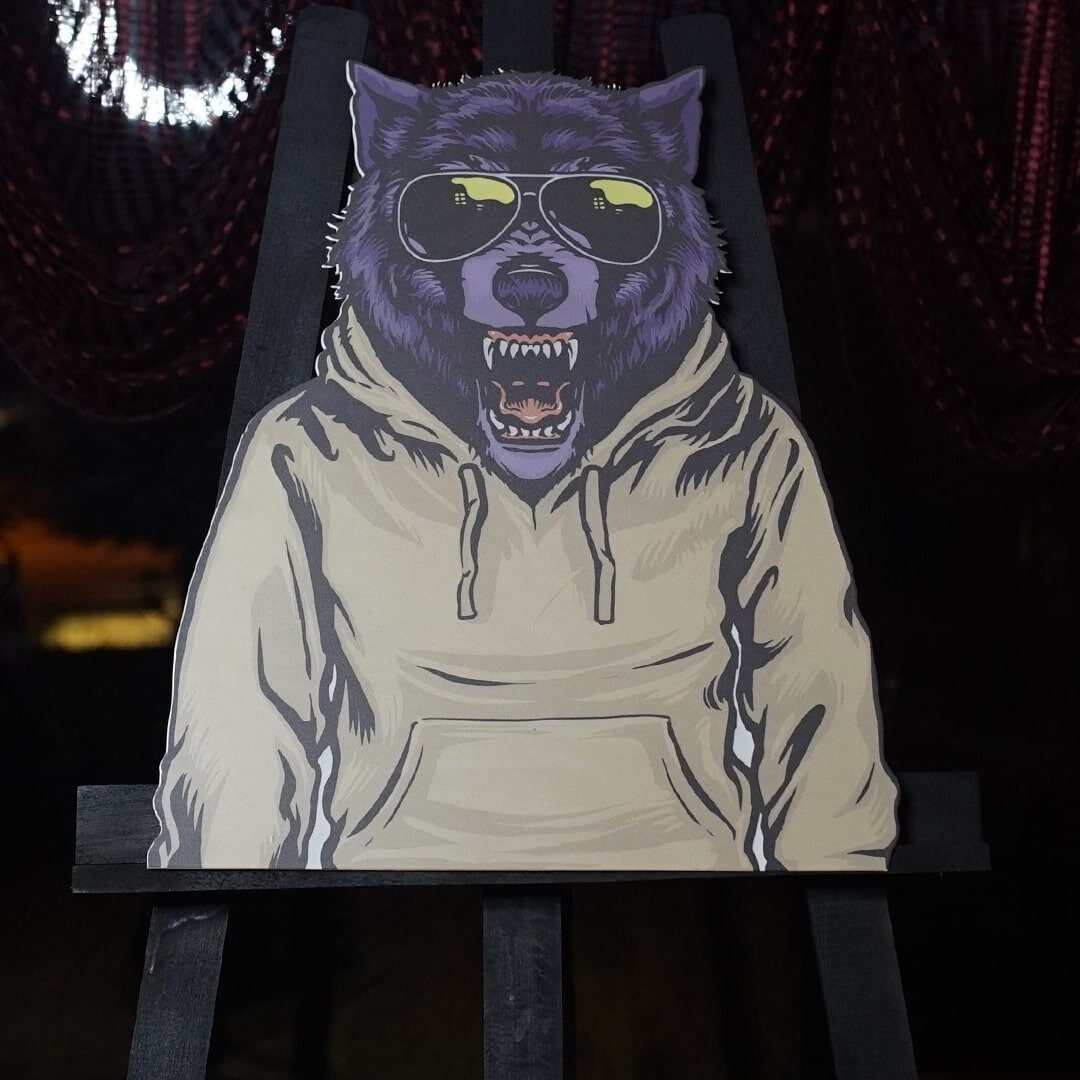 Wolfie Colored Metal Wall Art - Etsy