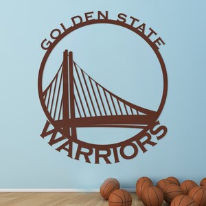 Golden State Warriors Metal Wall Art - Etsy