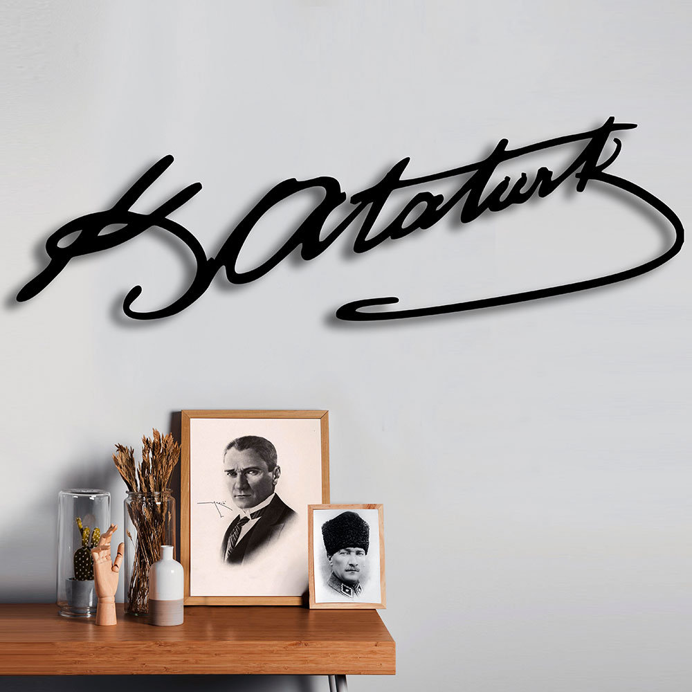Atatürk Signature Metal Wall Art - Etsy