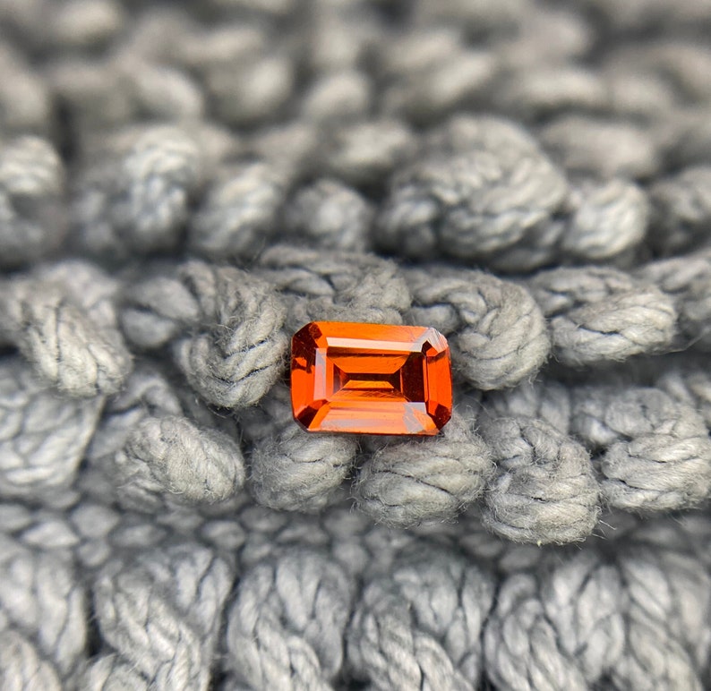 Natural Spessartite Garnet With Beautiful Sparkle Octagon Shape 0.60cts ...