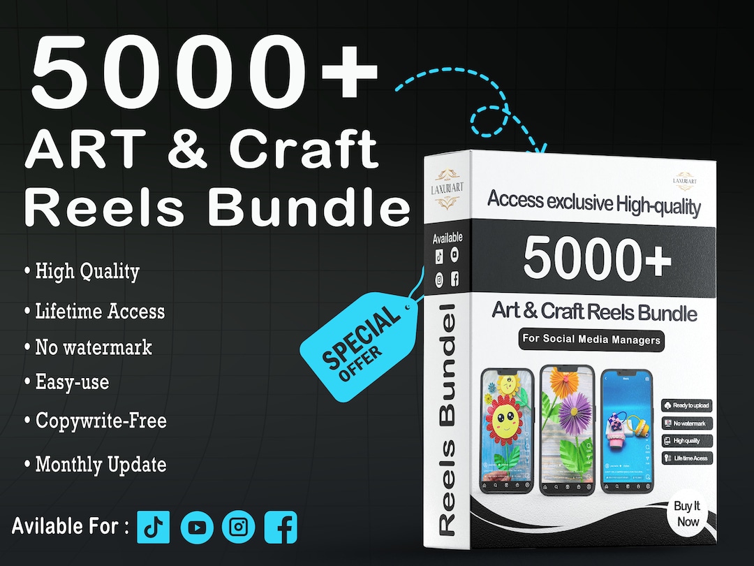 Art and Craft Reels Bundle for Copyright Free Original Art Reels Bundle ...