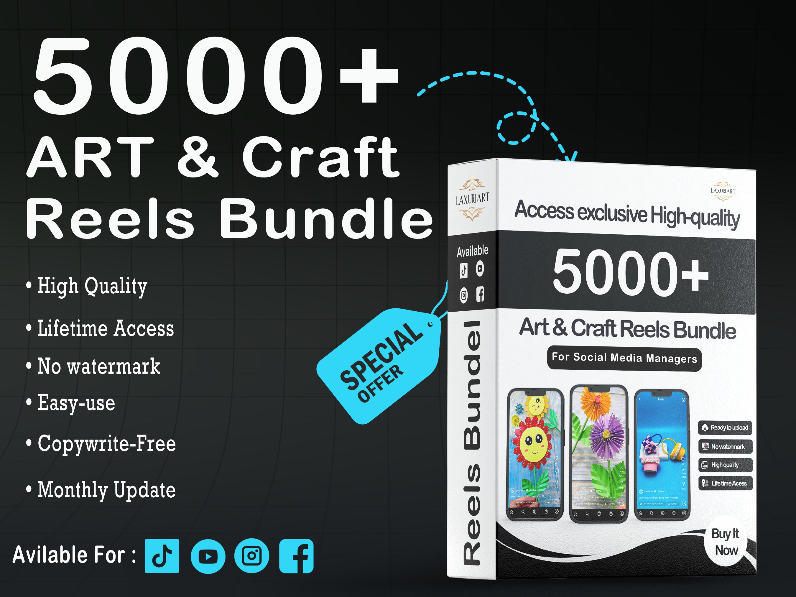Art and Craft Reels Bundle for Copyright Free Original Art Reels Bundle ...