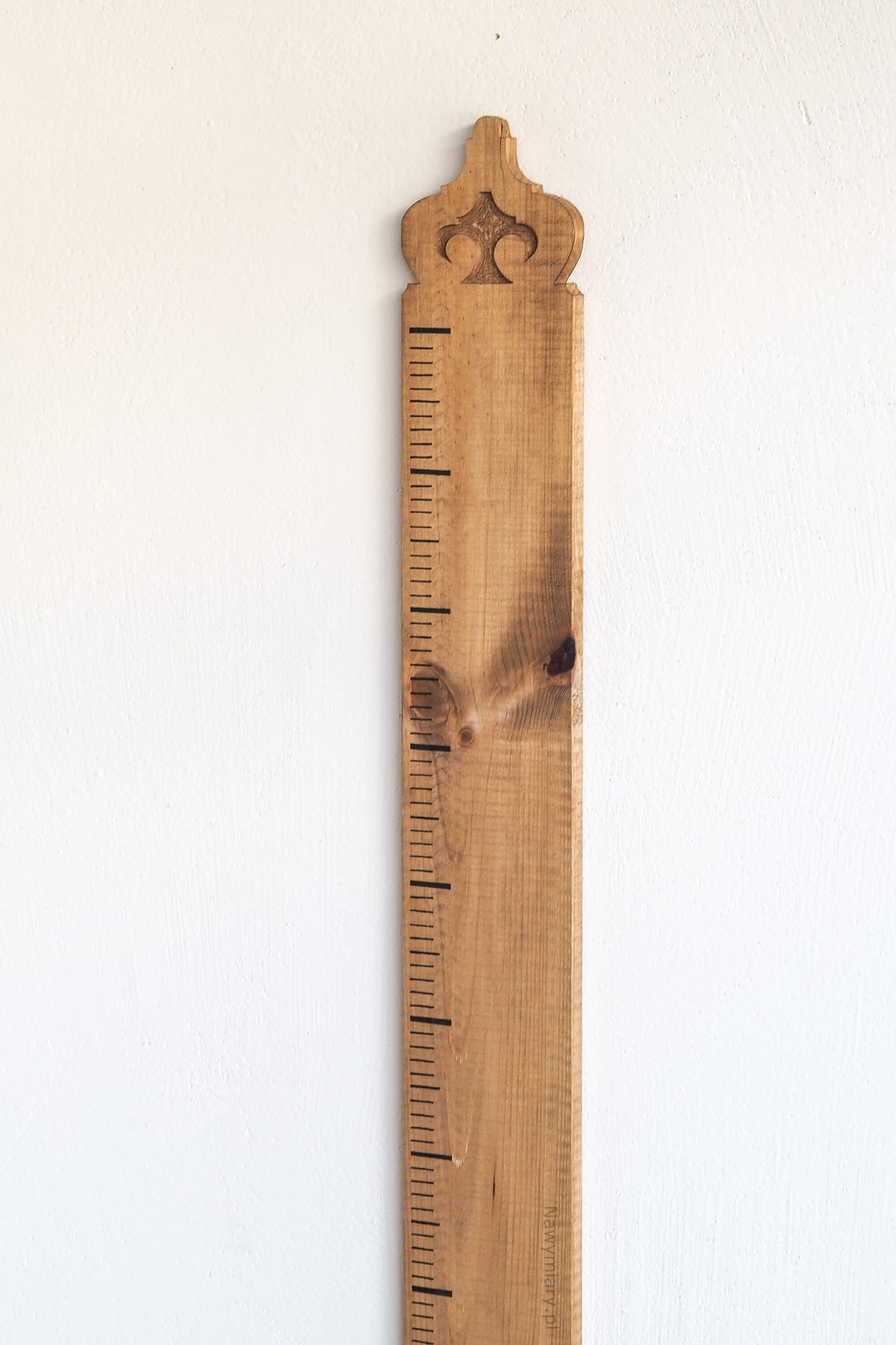 Handmade Rustic Wooden Growth Chart: Solid Pine Ruler - Etsy