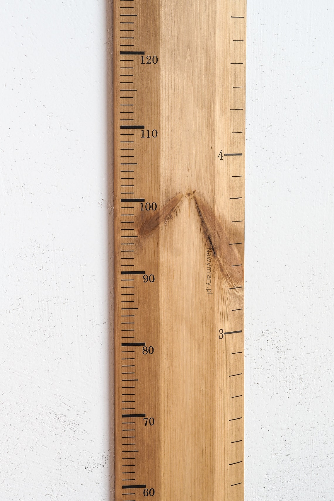 Double Sided Scandi Wooden Growth Chart, Scandinavian Minimal Wall ...
