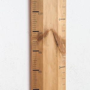 Double Sided Scandi Wooden Growth Chart, Scandinavian Minimal Wall ...