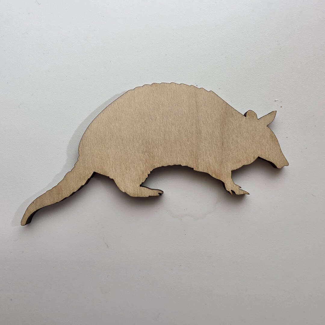 Armadillo Shape Wood Craft Cutout, Wood Craft Supply, Unfinished Wood ...