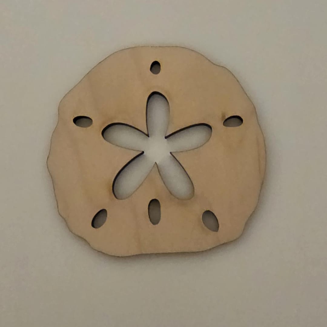 Sand Dollar Shape Wood Craft Cutout, Wood Craft Supply, Unfinished Wood ...